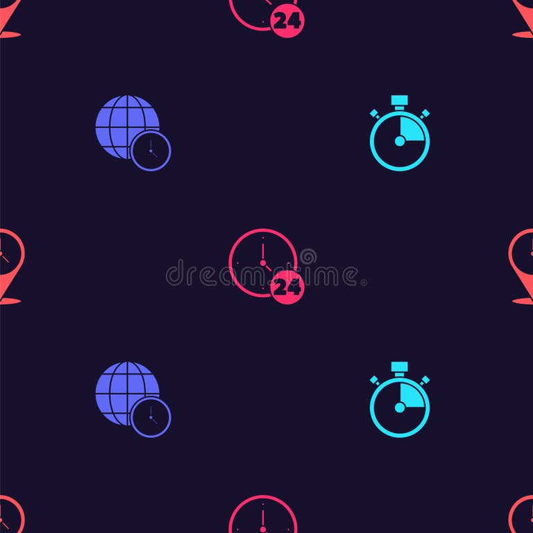 Set Stopwatch, World Time, Clock 24 Hours and Location with Clock on ...