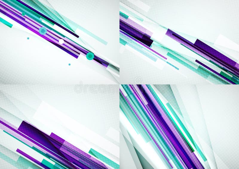 Set of Straight Lines Design Abstract Backgrounds Stock Illustration ...