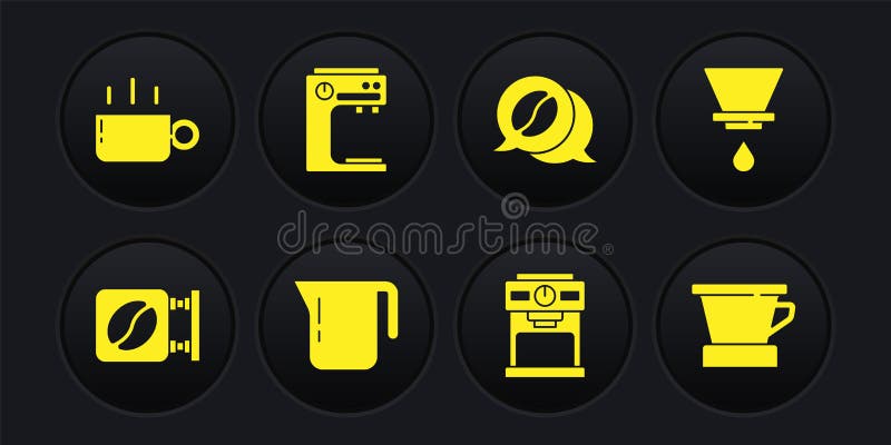 Set Street Signboard Coffee, V60 Maker, Coffee Pot, Machine, and ...
