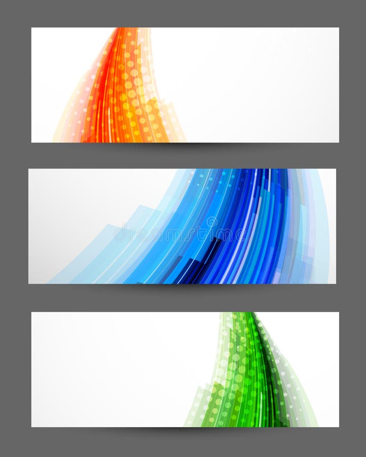 Set of striped banners stock vector. Illustration of shine - 30573721