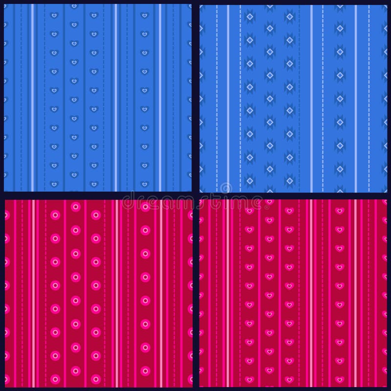 Set of striped patterns stock vector. Illustration of seamless - 56304116