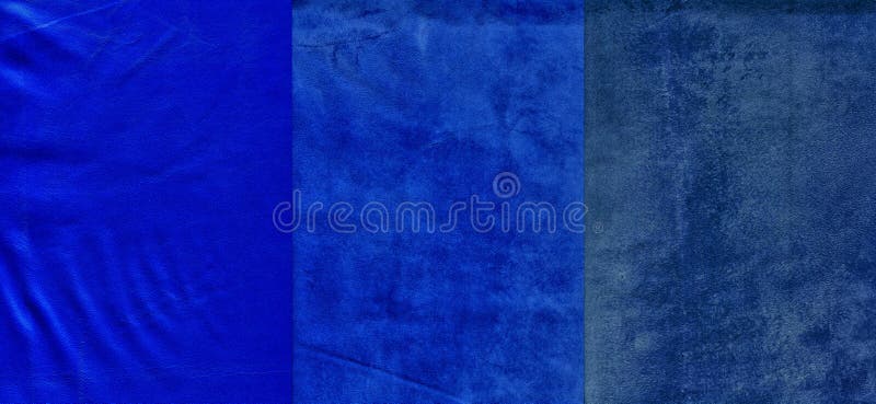 Set of Strong Blue Leather Textures Stock Image - Image of material ...