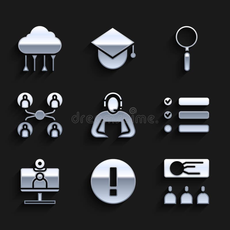 Set Student, Information, Training, Presentation, Task List, Video Chat ...