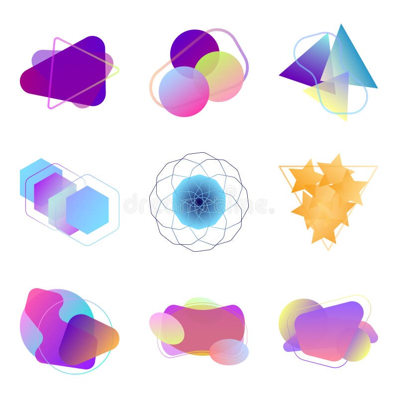 Set of Stylish Backgrounds for Your Inscriptions. Abstract Design ...