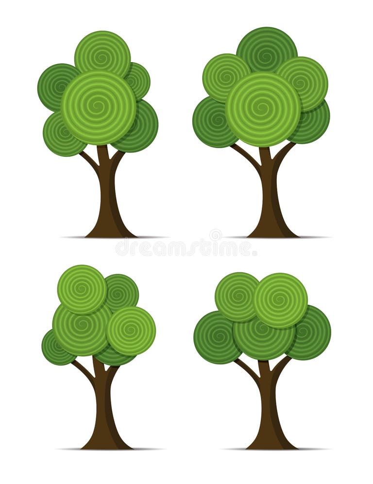 Round Trees Stock Illustrations – 23,324 Round Trees Stock ...