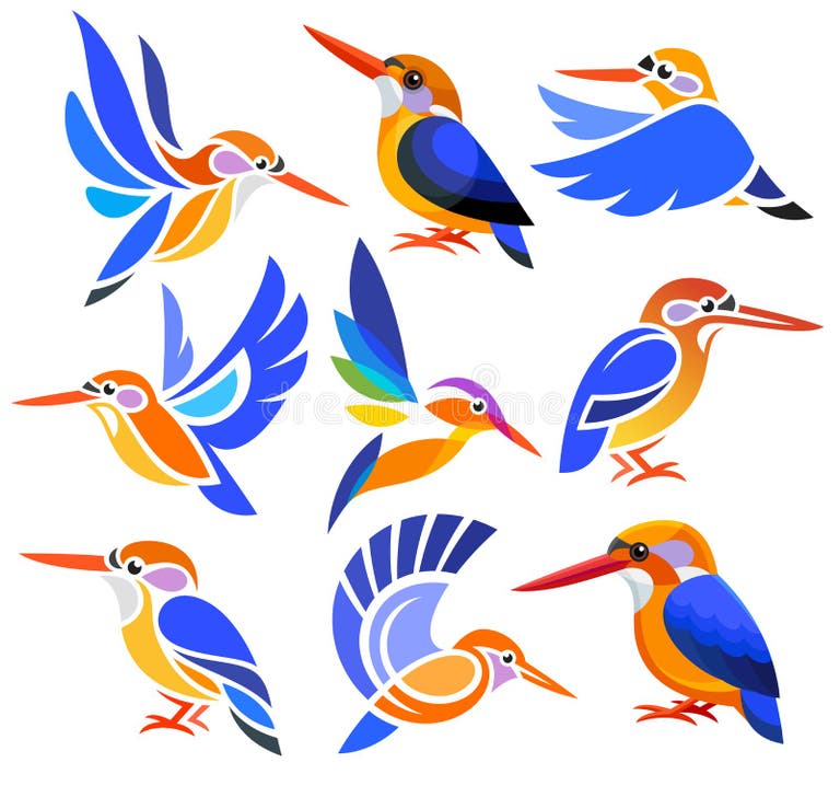 Stylized Birds Stock Illustrations – 7,425 Stylized Birds Stock ...