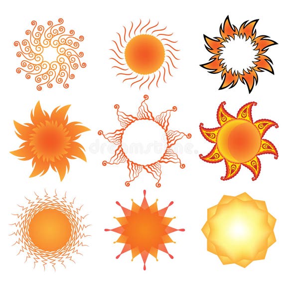 Stylized Graphic Sun Symbols Stock Illustrations – 781 Stylized Graphic ...