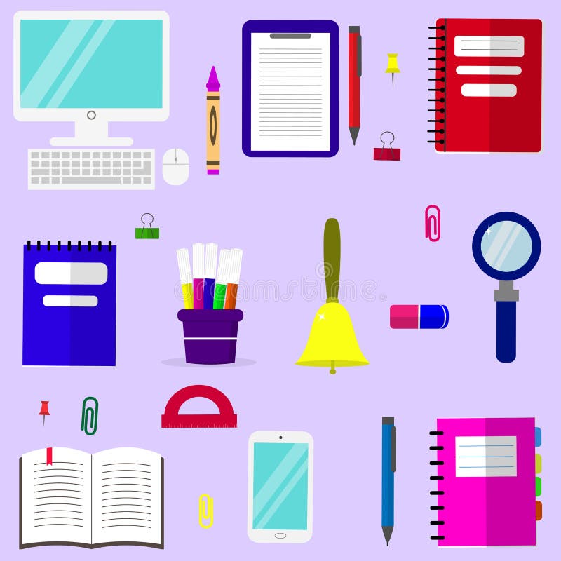 A Set of Subjects for Education. Stock Vector - Illustration of ...