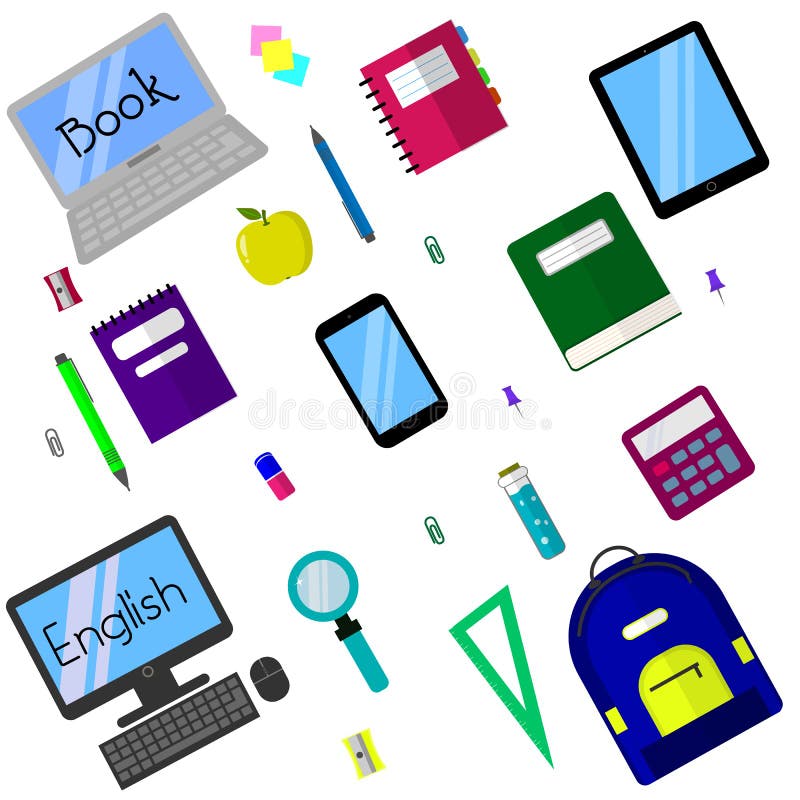 A Set of Subjects for Education. Stock Vector - Illustration of ...