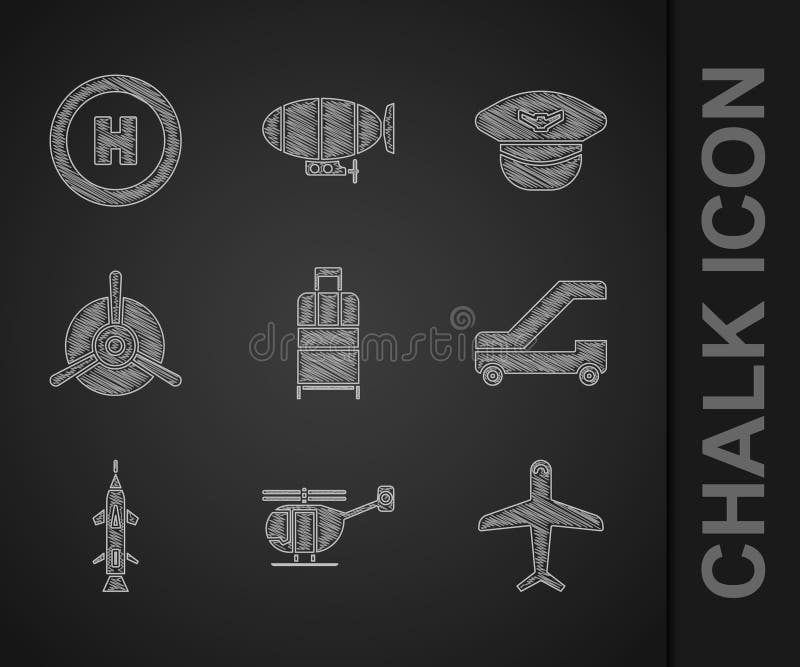Set Suitcase, Helicopter, Plane, Passenger Ladder for Plane Boarding ... Set Suitcase, Helicopter, Plane, Passenger Ladder for Plane Boarding ...