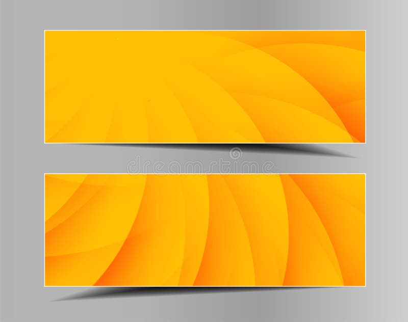 Set of Summer-spring Horizontal Banners Stock Vector - Illustration of ...