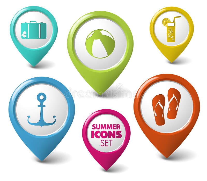 20 summer sun collection stock vector. Illustration of heat - 8960769