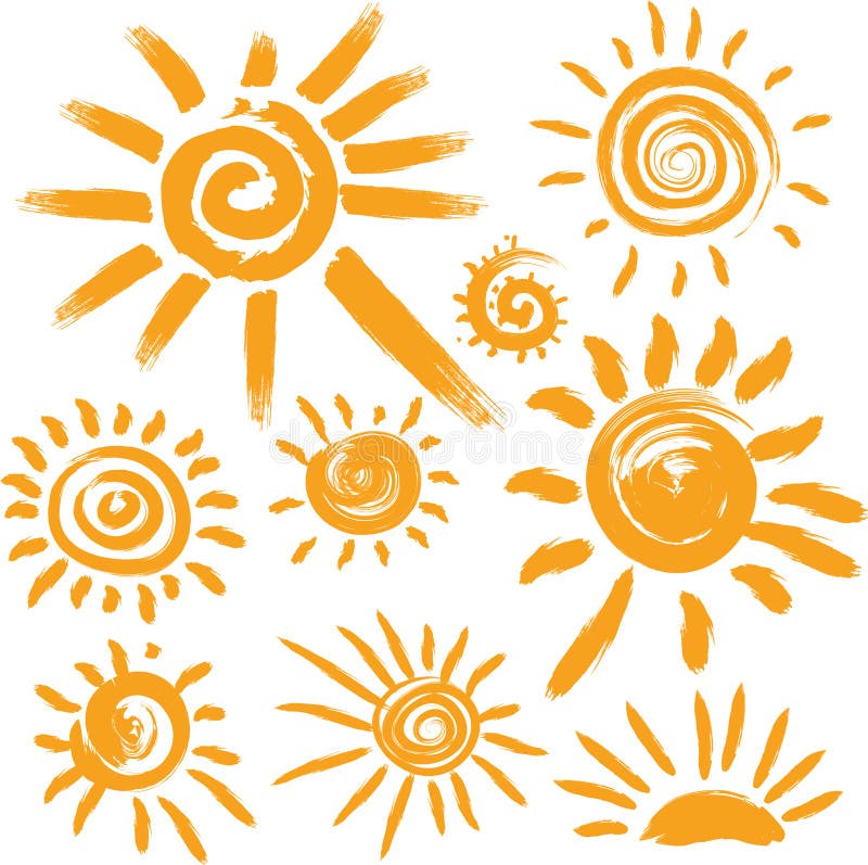 Glowing Sun Symbols Stock Illustrations – 854 Glowing Sun Symbols Stock ...