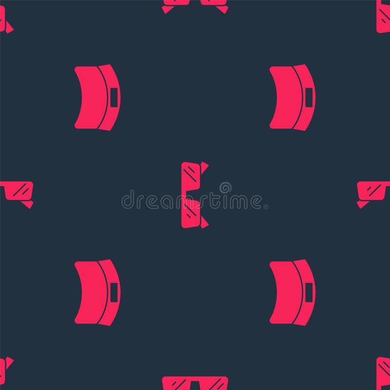 Set Sun Visor Cap and Glasses on Seamless Pattern. Vector Stock Vector ...