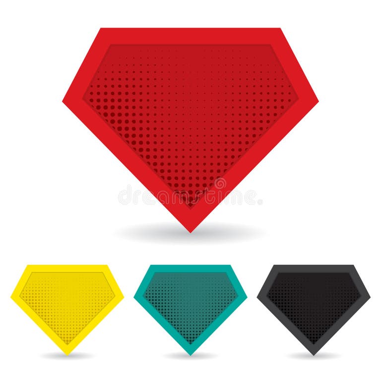 Set of Superhero Logo Template. Vector, Isolated, Eps10 Stock Vector ...