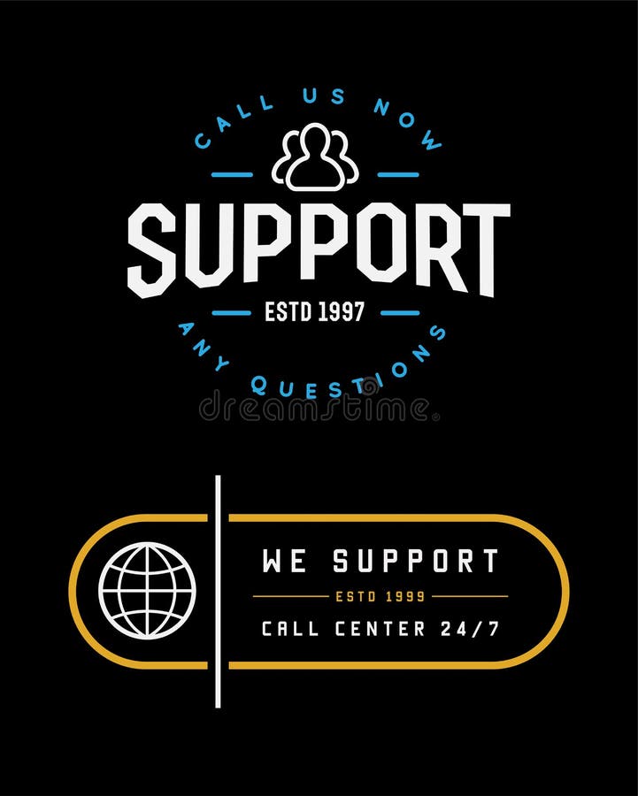 Set of Support Contact Center Service Elements and Assistance Support ...