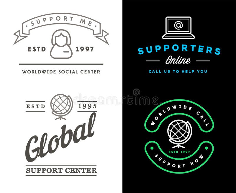 Set of Support Contact Center Service Elements and Assistance Support ...