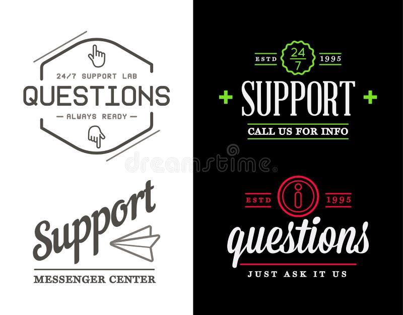 Set of Support Contact Center Service Elements and Assistance Support ...