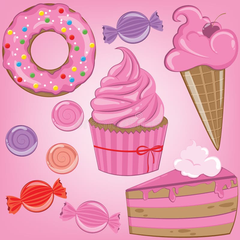 Pink Sweets Stock Illustrations – 10,278 Pink Sweets Stock ...
