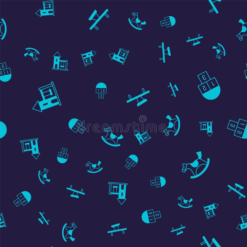 Set Swing for Kids, Hopscotch, Seesaw and Horse Saddle Swing on ...