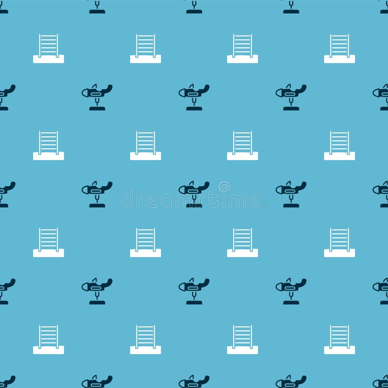 Set Swing Plane and Swedish Wall on Seamless Pattern. Vector Stock ...
