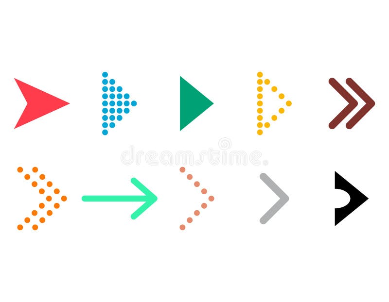 Set of Swipe Up Internet Button, Online Web Design Arrow Move Icon ...