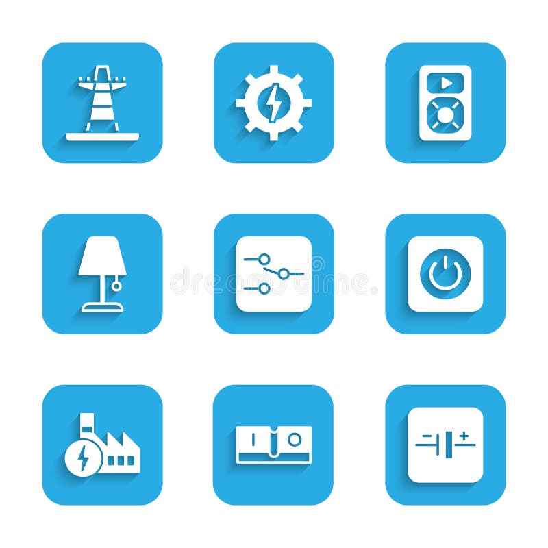 Set Switch in Electronic Circuit, Electric Light Switch, DC Voltage ...