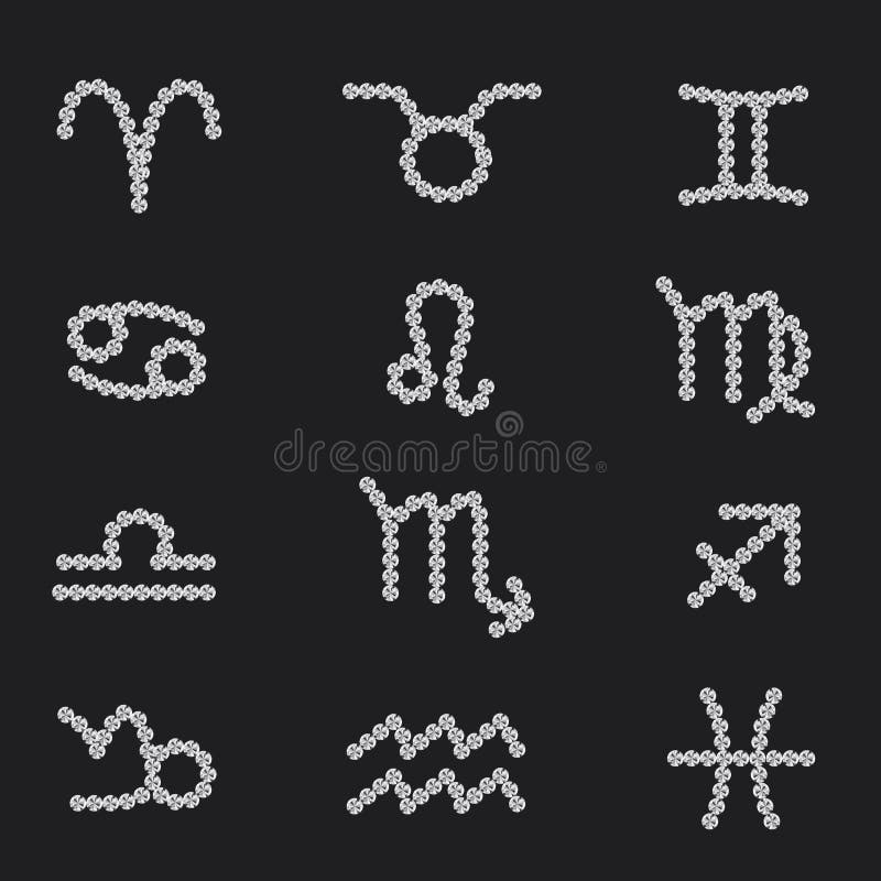 Diamond Virgo Symbol stock vector. Illustration of radiance - 35279214