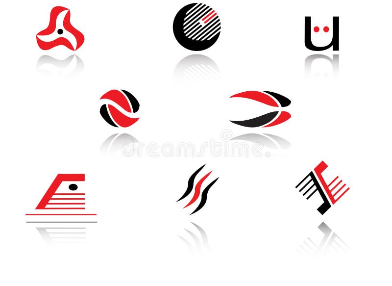 Set of symbols stock vector. Illustration of circle, envelope - 8276563