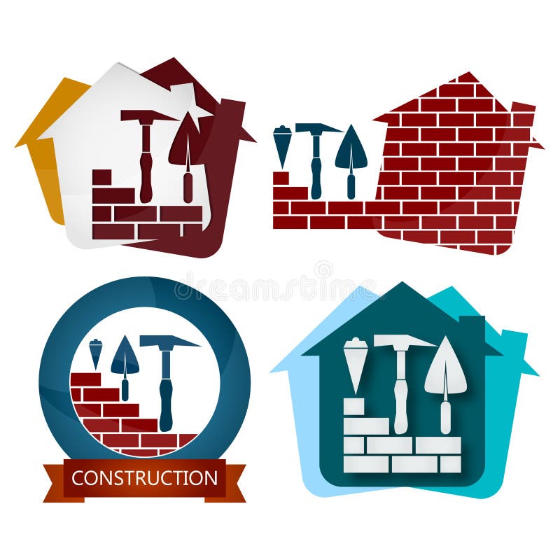 Symbols For Construction And Security Firms. Stock Vector ...