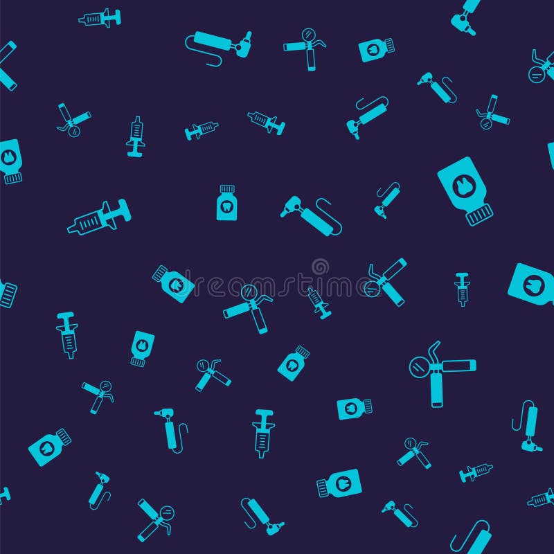 Dental Drill, Mirror and Probe Stock Photo - Image of stainless ...