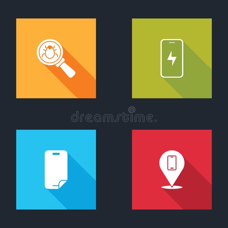 Set System Bug, Mobile Charging Battery, Glass Screen Protector and ...