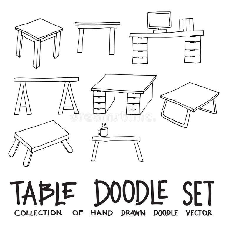 Table Doodle Stock Illustrations – 25,027 Table Doodle Stock ...