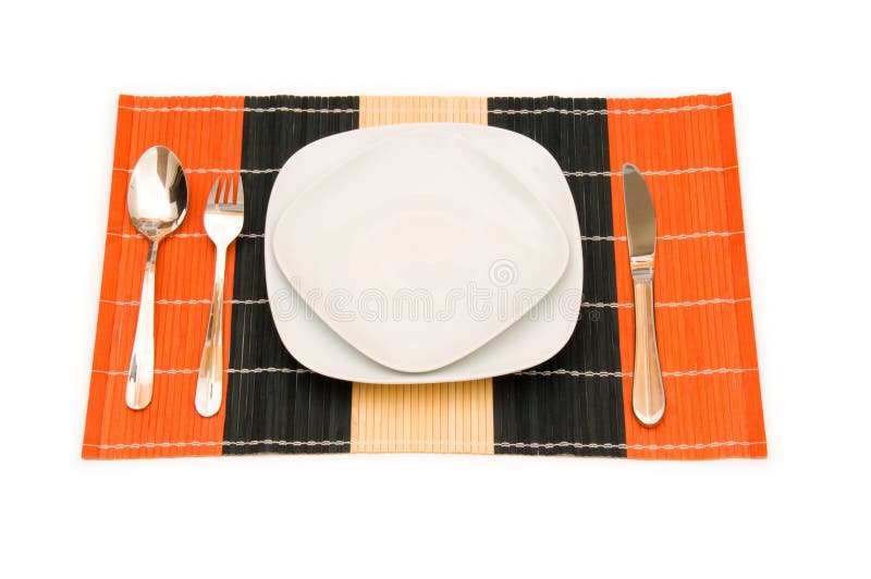 Set of Table Utensils Isolated Stock Photo - Image of white, knife: 7440938