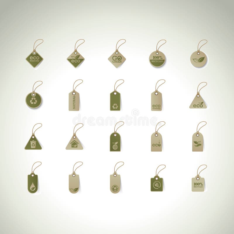 Set of Tag Designs. Vector Illustration Decorative Design Stock Vector ...