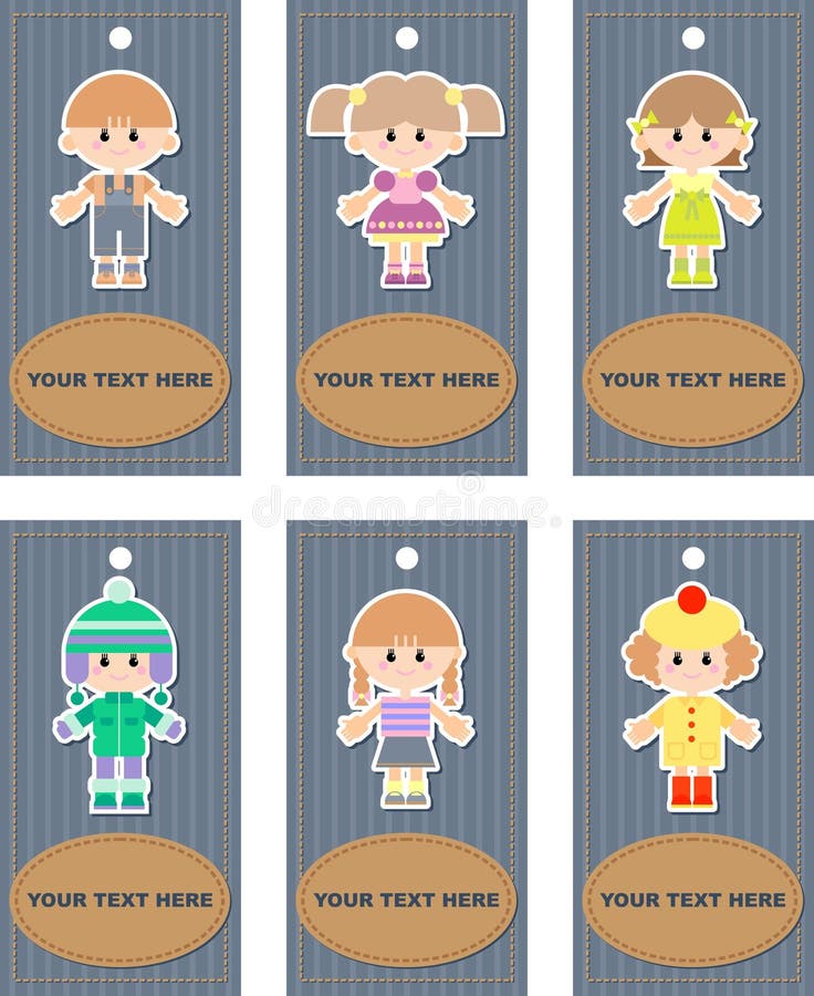 Tags for clothing stock vector. Illustration of child - 23113782