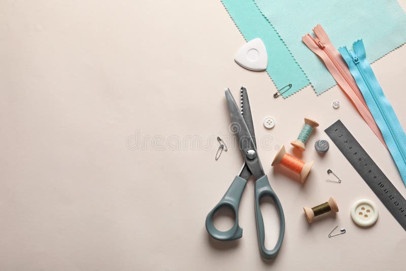 Set of Tailoring Accessories Stock Photo - Image of accessories, craft ...