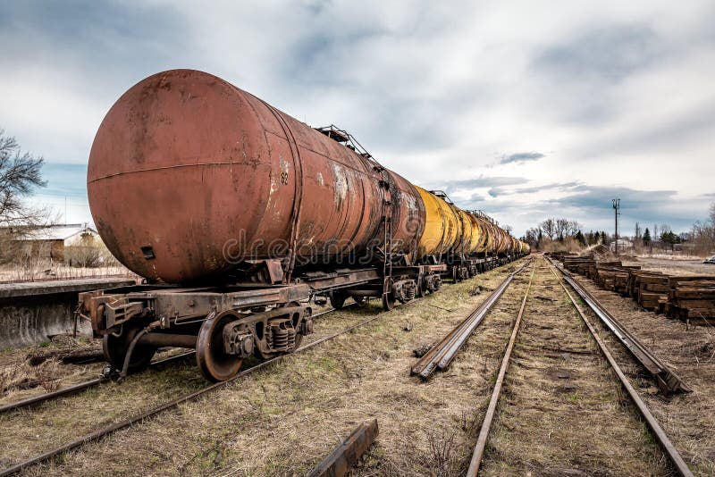 Oil Fuel Transport Tank Car Owned by the Pertamina Company, Jakarta 26 ...