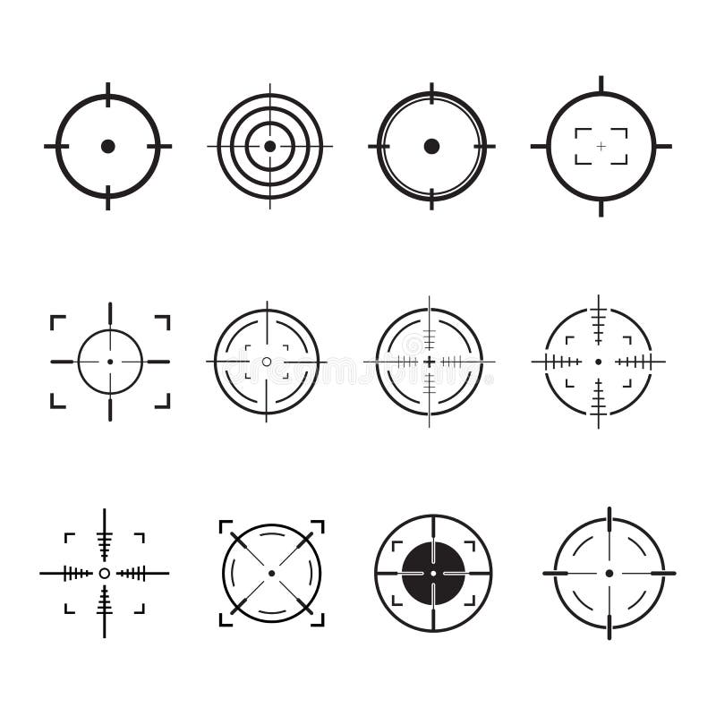 Set of target icon stock vector. Illustration of leisure - 154755465