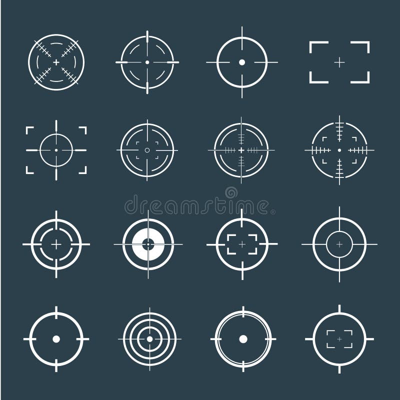 Set of target icon stock vector. Illustration of flat - 154859180