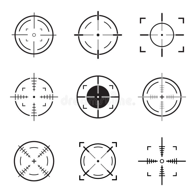 Set of target icon stock vector. Illustration of sport - 154859236