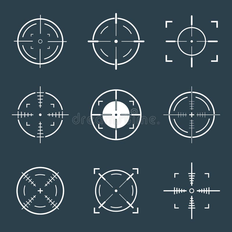 Set of target icon stock vector. Illustration of achievement - 154859271