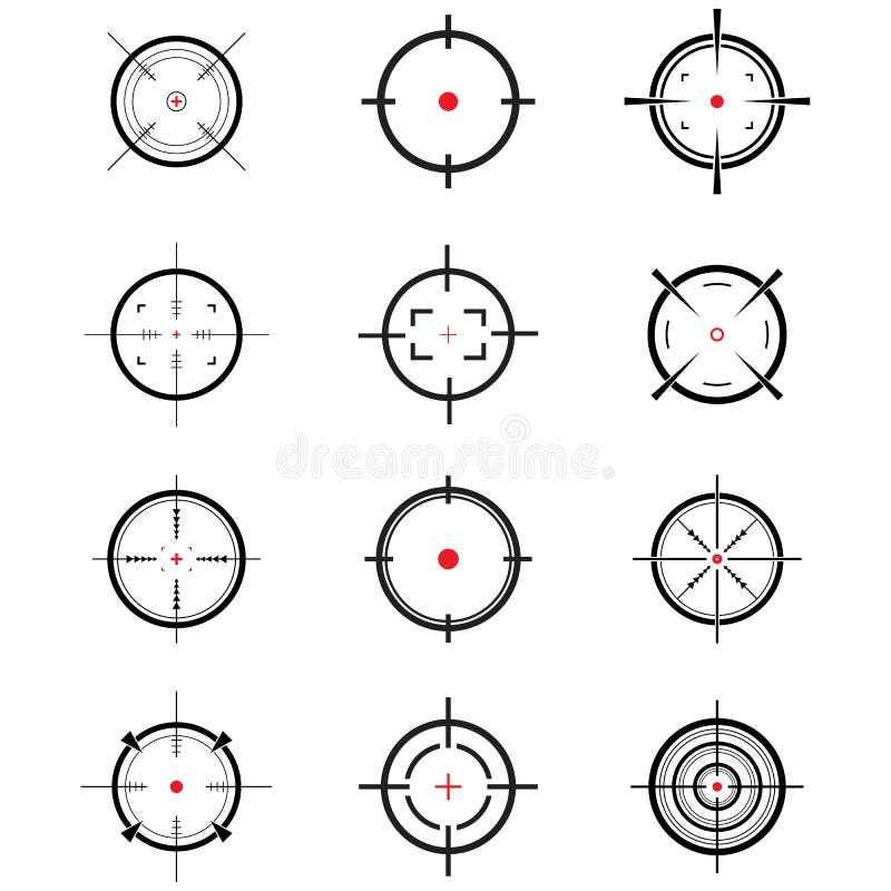 Set of target icon stock vector. Illustration of leisure - 156893472