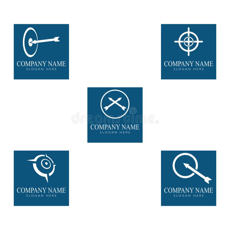 Set Target Icon Vector Illustration Design Template Stock Vector ...