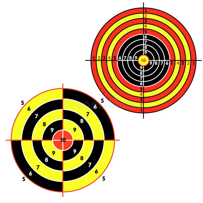 Shooting Targets and Projectiles Stock Vector - Illustration of game ...