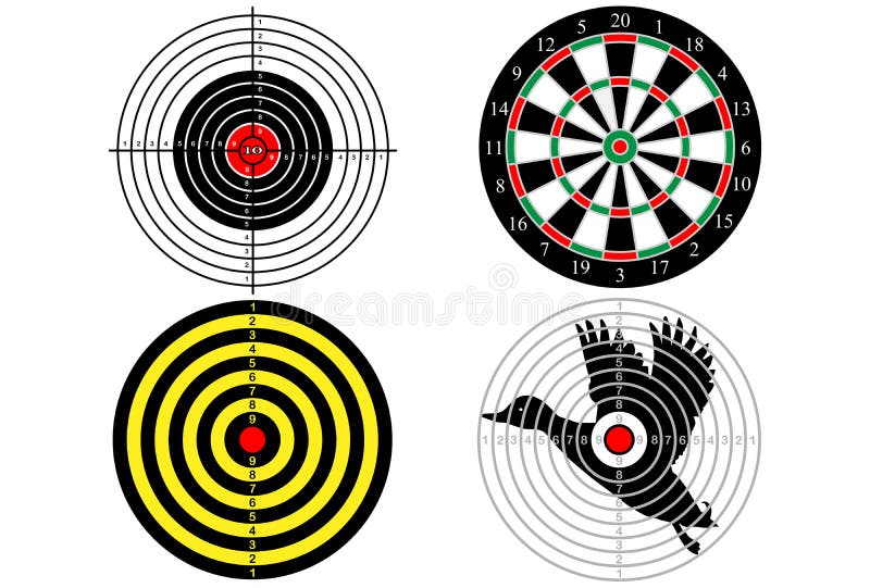 Set Targets for Shooting Practice Stock Vector - Illustration of ...