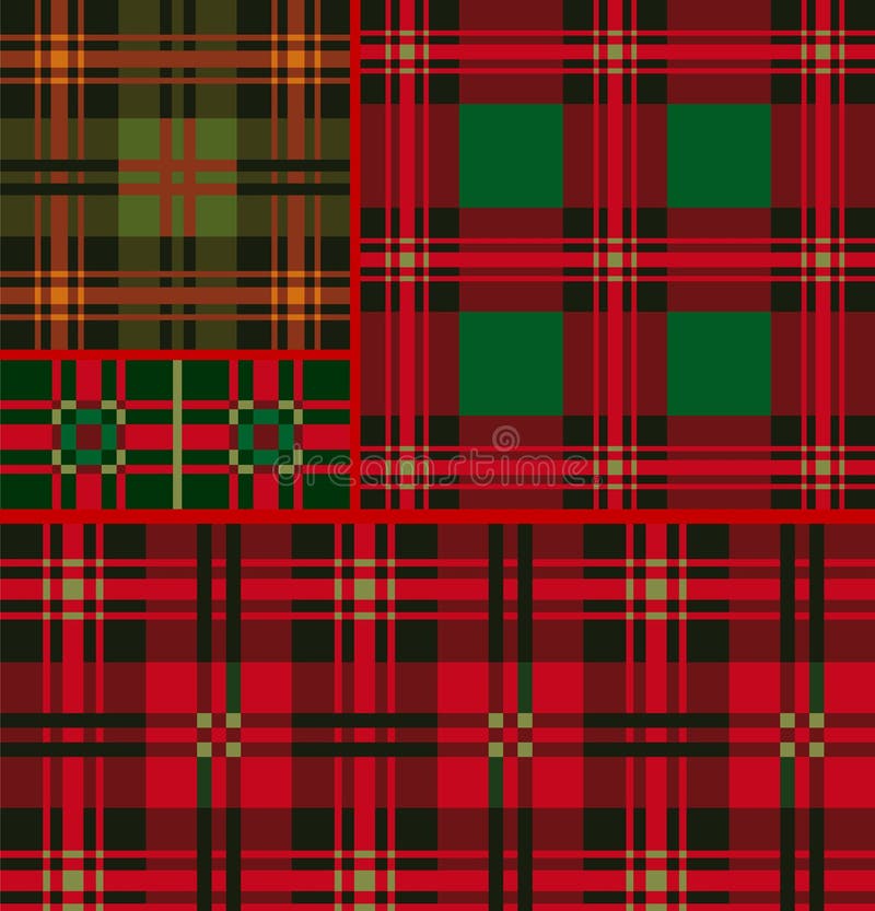Set tartan, plaid patterns stock vector. Illustration of plaid - 78870493