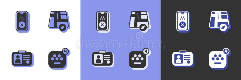 Set Taxi Mobile App, Driver License and Location Taxi Car Icon. Vector ...