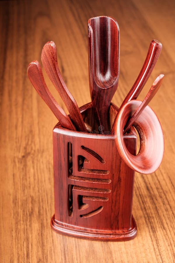 Set Of Tool For Chinese Tea Ceremony Stock Photo - Image of handmade ...