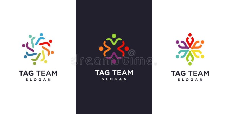 Set of Team Logo with Modern Fresh Concept Premium Vector Stock Vector ...